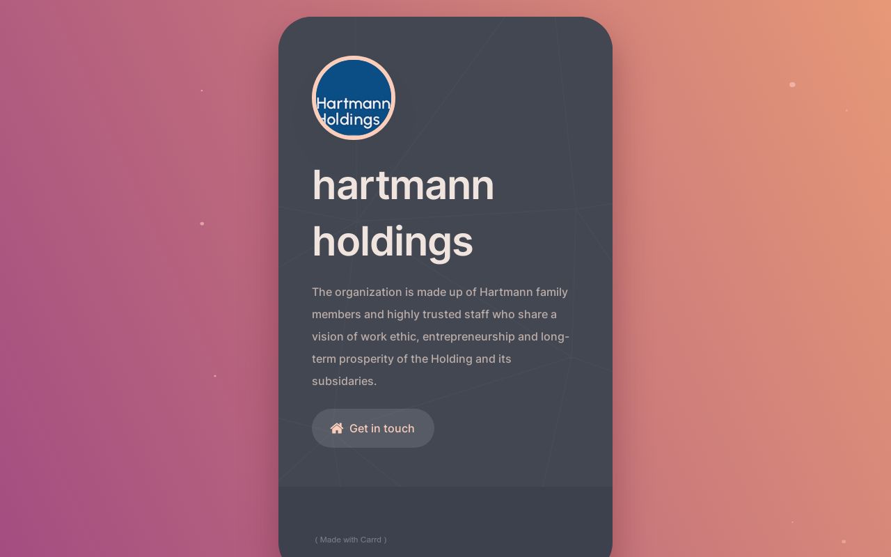 hartmannholdings